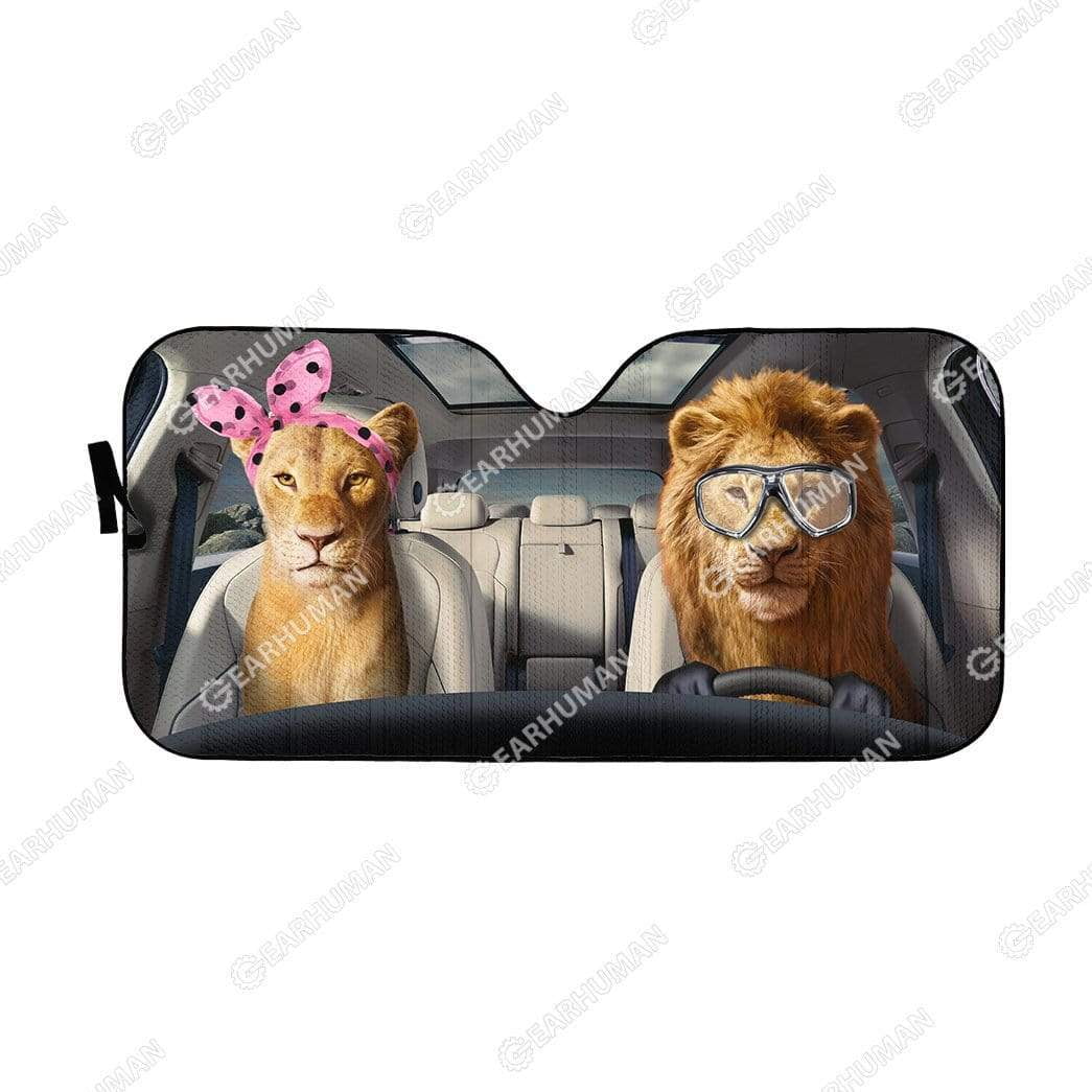 Custom Lion King Car Auto Sunshades Windshield Heat Protection Sun ...