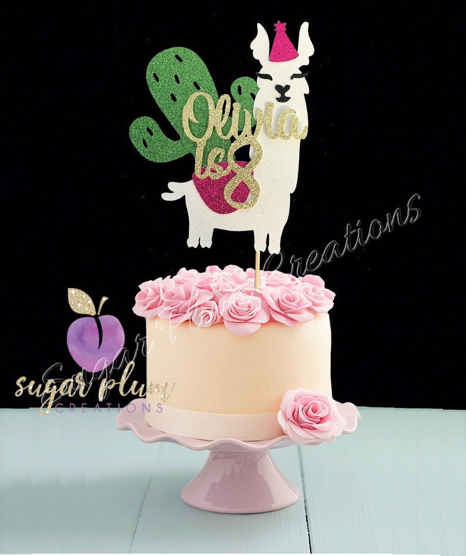 Custom Llama Cake topper - Walmart.com