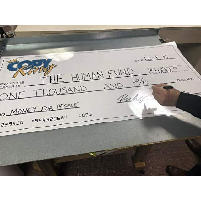 Custom Logo Huge Dry Erase Presentation Check, Customize Big Checks 24 ...