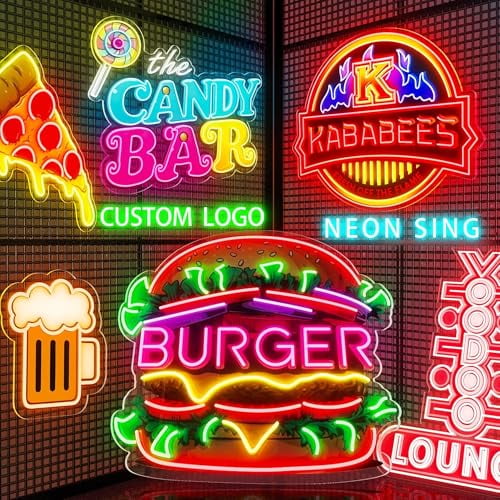 Custom Logo Neon Signs Design Business Logo Personalized Dimmable ...