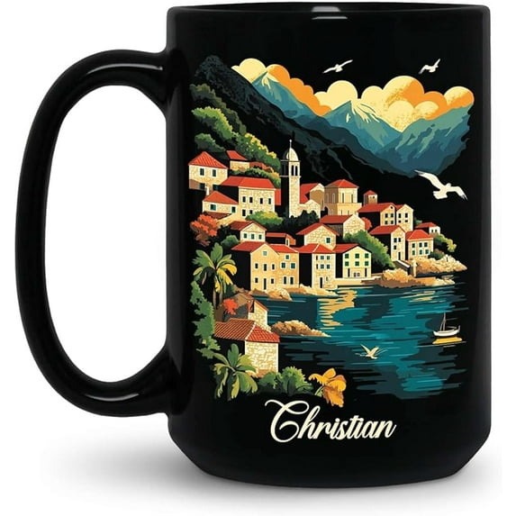 Custom London Coffee Mug, Night Scene Cup With Big Ben Design ...