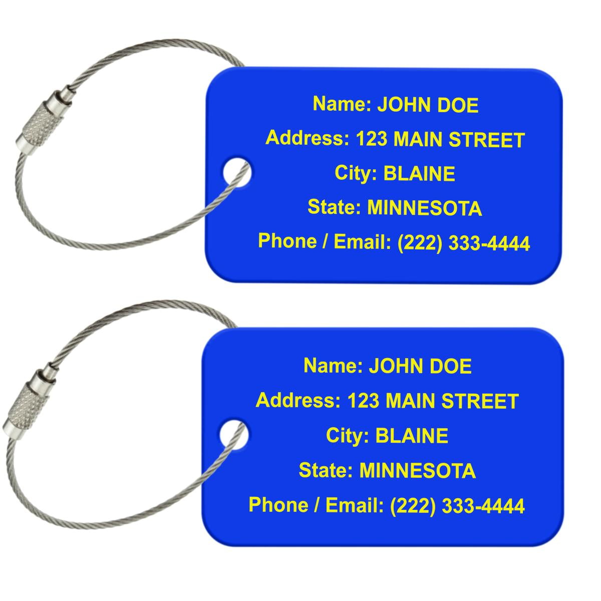 Custom Luggage Tags used for Travel Tags for Luggage, Luggage Tags for Suitcases, Travel Luggage ...