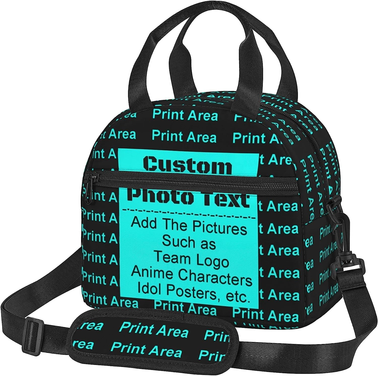 Custom Lunch Box with Photo/Name Personalized Insulated Lunch Bag ...