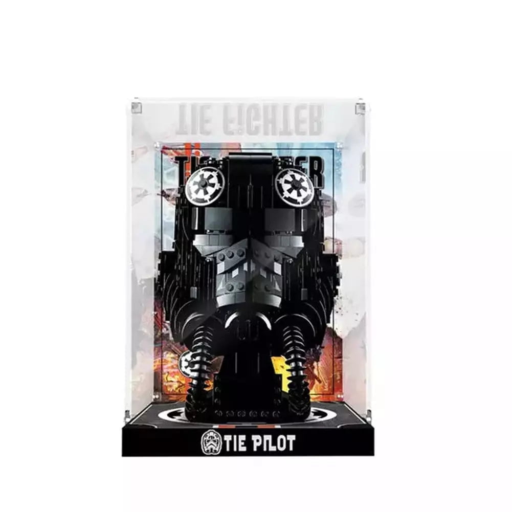 MOC NON Acrylic Display Box for 75274 TIE Fighter Pilot He Dustproof ...