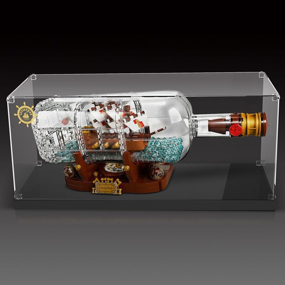 MOC NON Display Container For Clear Acrylic 21313 Ship in a Bottle ...