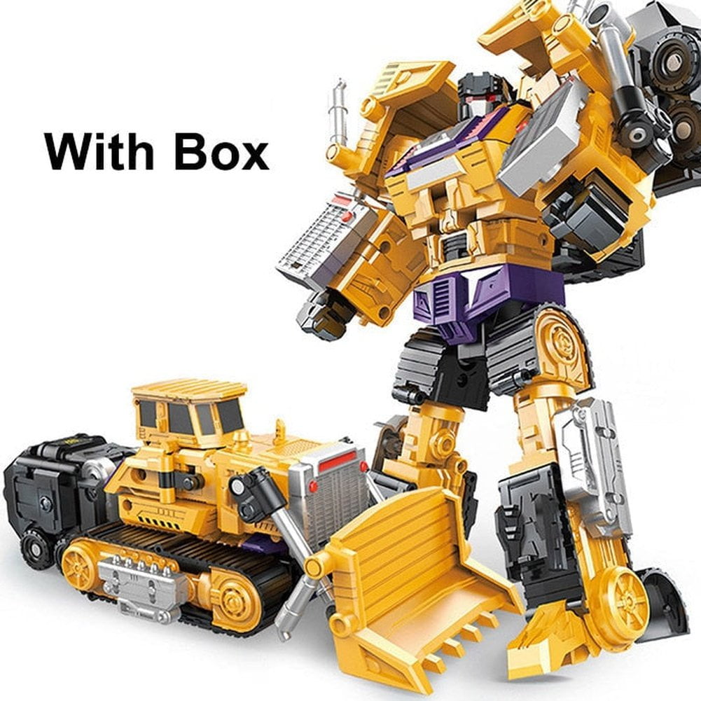 MOC NON LEGO Transformation Robot Toy 6 in1 Engineering Vehicle Model ...
