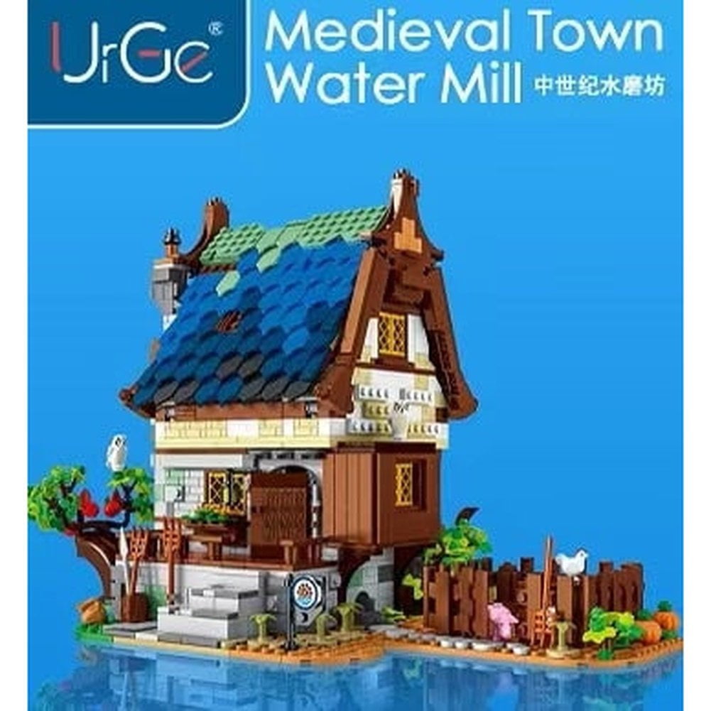 MOC NON LEGO 2724pcs Medieval Series Town Stable Model Creative ...
