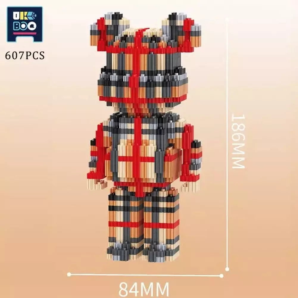 MOC NON LEGO 3470PCS Bearbrick MicroBricks Love Bear Nano Building ...