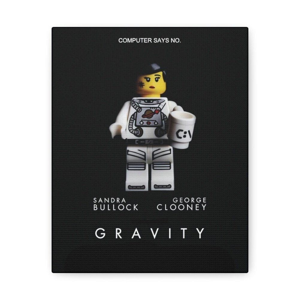 Custom MOC Same as Major Brands! Gravity LEGO Movie Wall Art Canvas Art With Backing. - Walmart.com