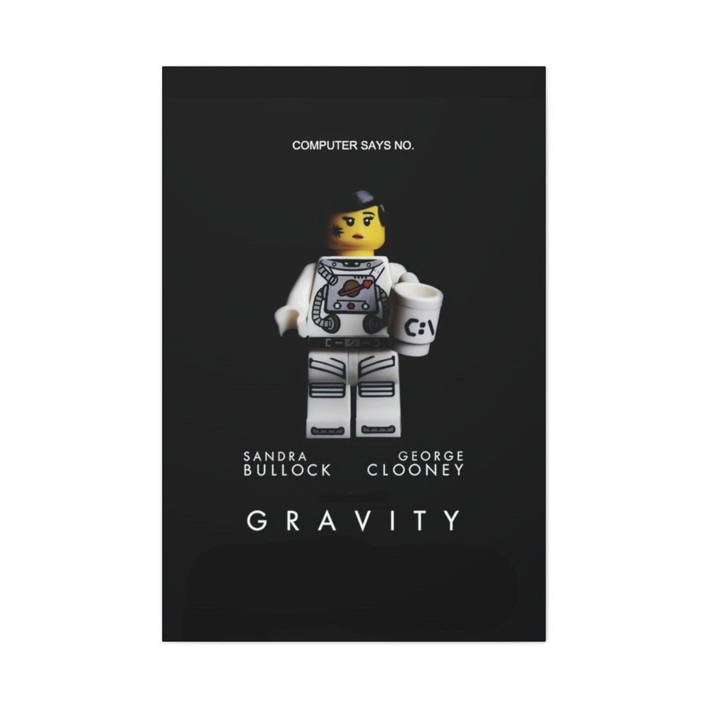 Custom MOC Same as Major Brands! Gravity LEGO Movie Wall Art Canvas Art ...