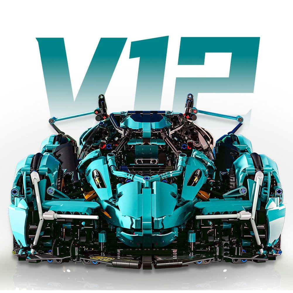 MOC NON LEGO MOC High-Tech Sian V12 Green Ox Concept Super Sports Car ...
