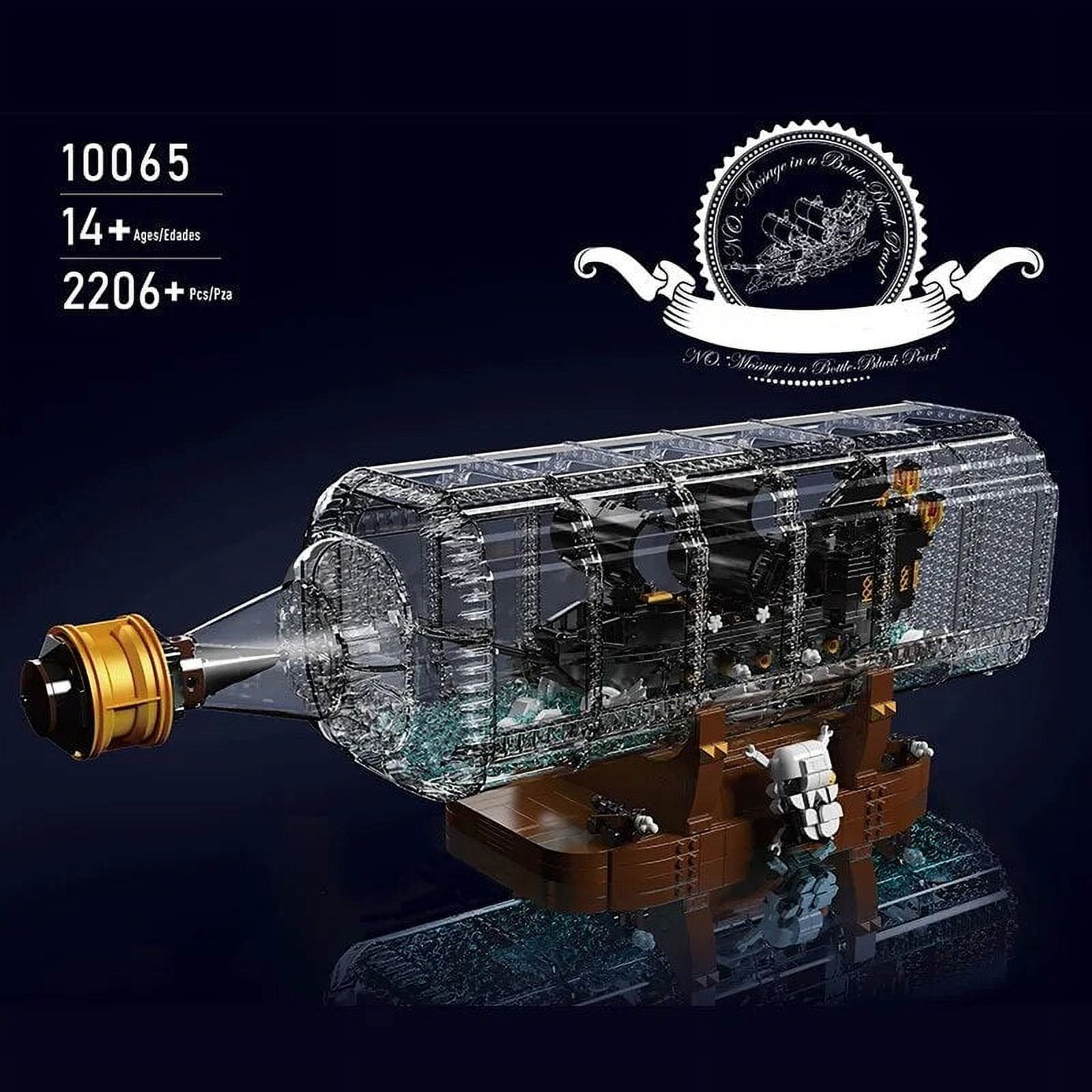 MOC NON LEGO MOC New Bottle Ship Black Pearl Revenge Creative Assembly ...