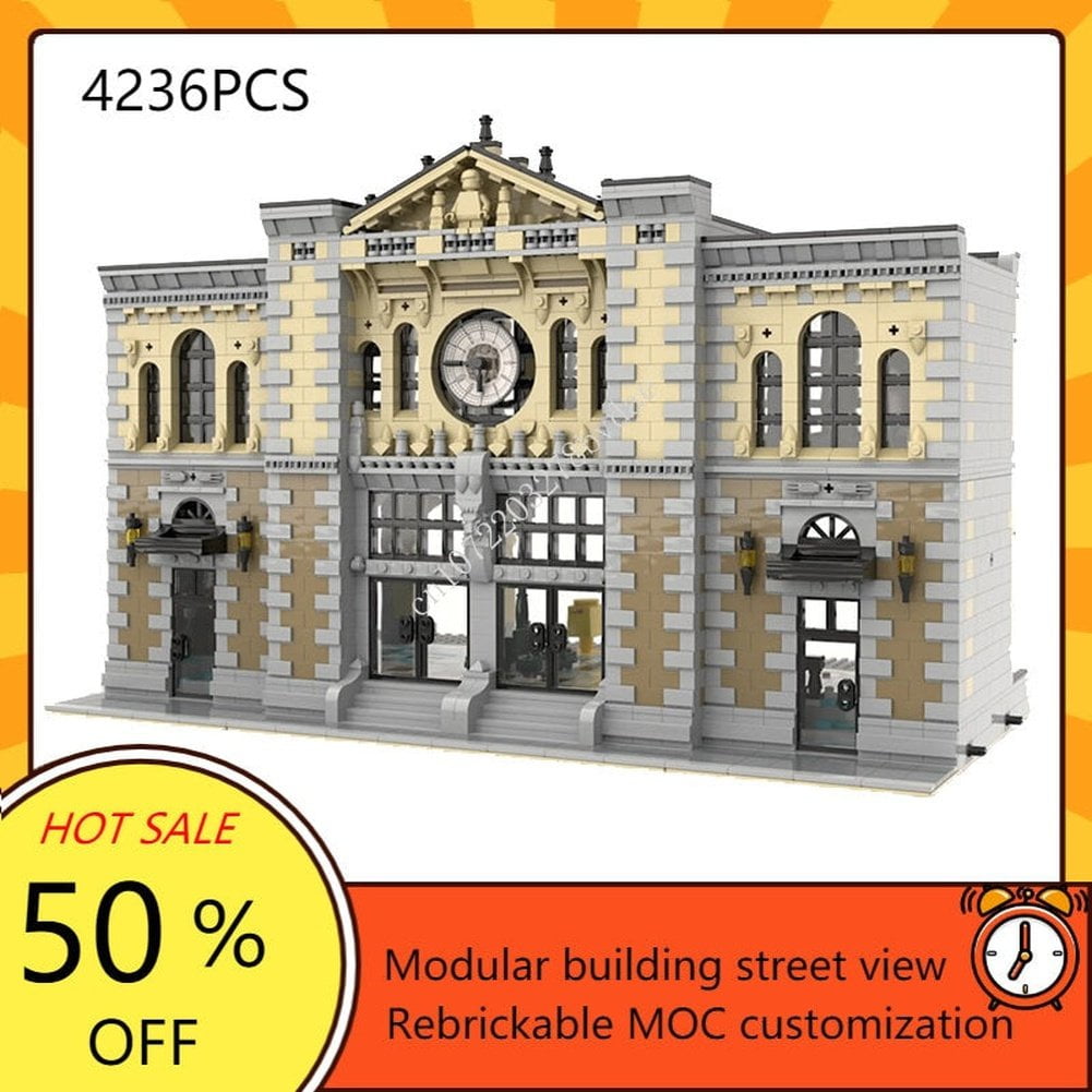 MOC NON LEGO NEW 4236PCS Street View Moc ModularBuilding The Central ...
