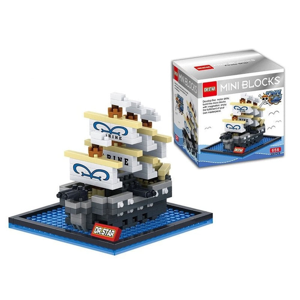 MOC NON One Piece Pirate Ship Series Building Blocks Bricks Anime ...