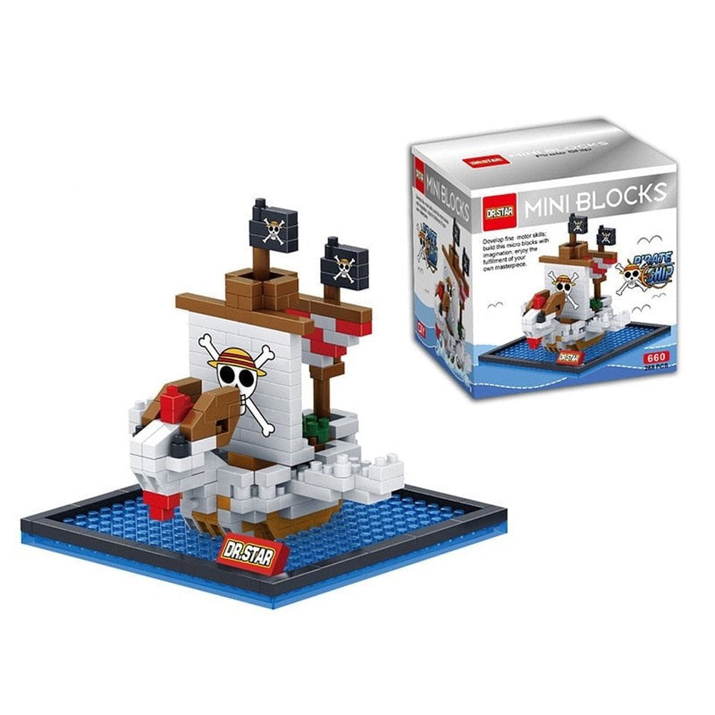 MOC NON One Piece Pirate Ship Series Building Blocks Bricks Anime ...