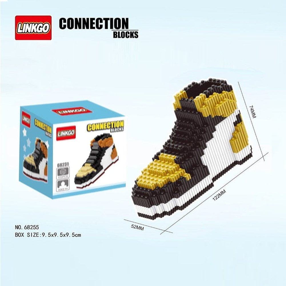 MOC NON LEGO Sport Basketball Shoes Building Blocks Sneakers Models Pen ...