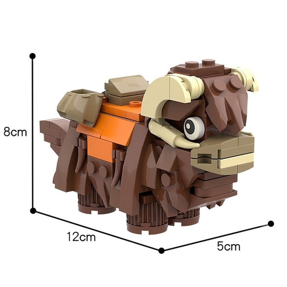 MOC NON LEGO Star Movie Animal Tatooine-Bantha Mudhorn Monster Village ...