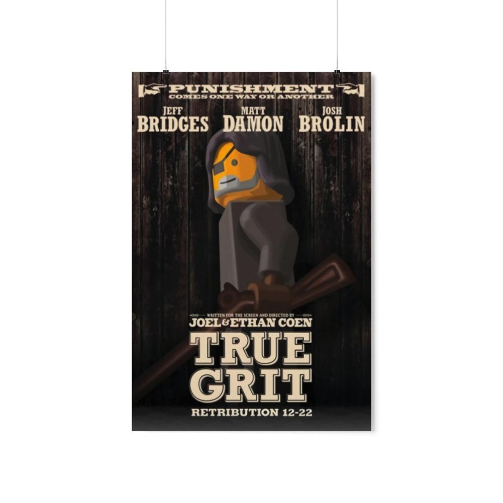 Custom MOC Same as Major Brands! True Grit LEGO Movie Wall Art POSTER ...
