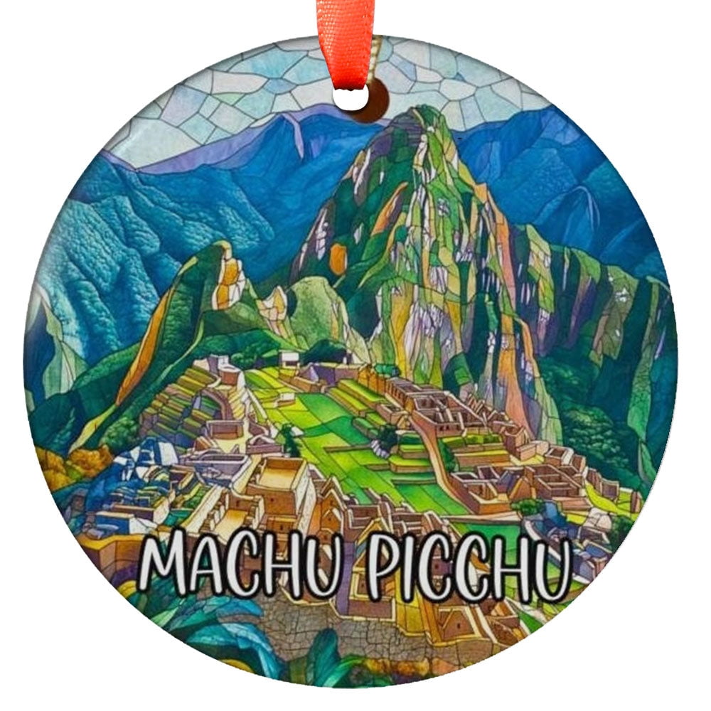 Custom Machu Picchu Ornament |Faux |Unique Souvenir |Vacation Travel ...
