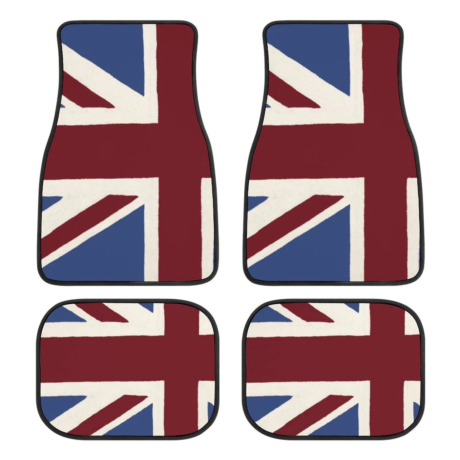 Custom Made Car Floor Mats Front & Rear Set Union Jack For Mini Cooper ...