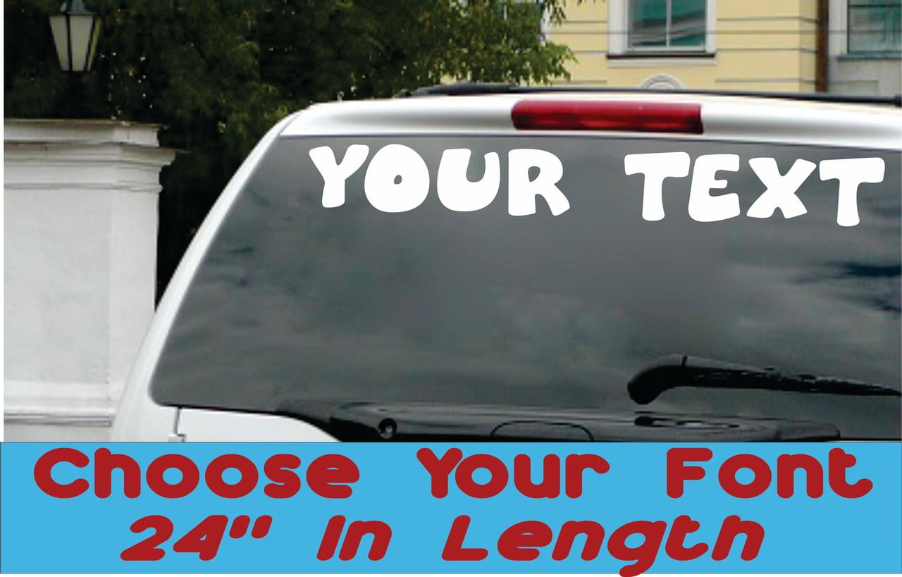 Custom Made To Order Vinyl Lettering for Vehicles, Boats, Signs, Doors ...