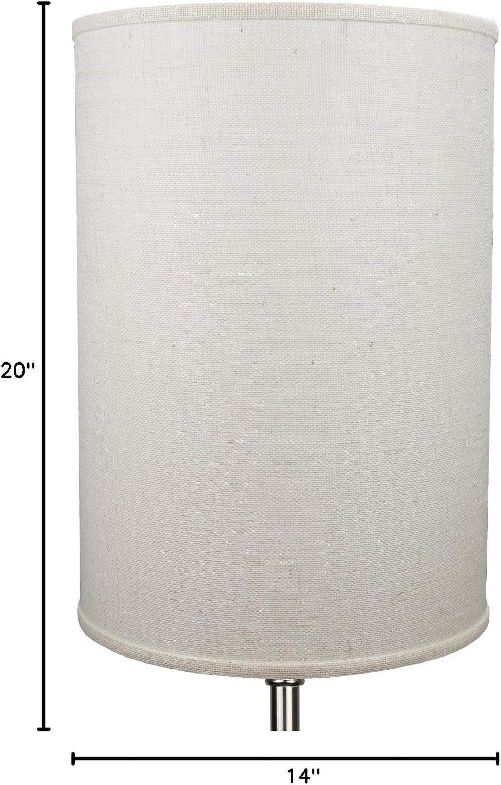 Custom Made USA 14" Top x 14" Bottom 20" Height Fabric Drum Lampshade ...
