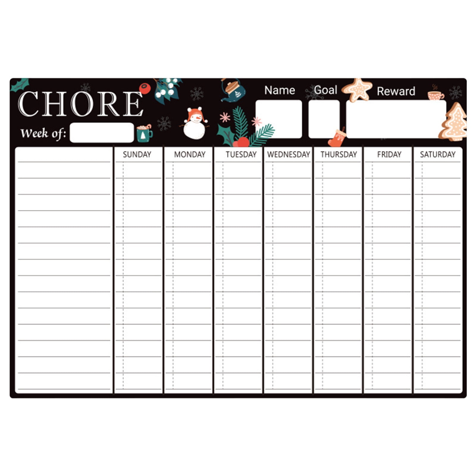 Custom Magnetic Monthly Calendar Refrigerator Sticker Erasable ...