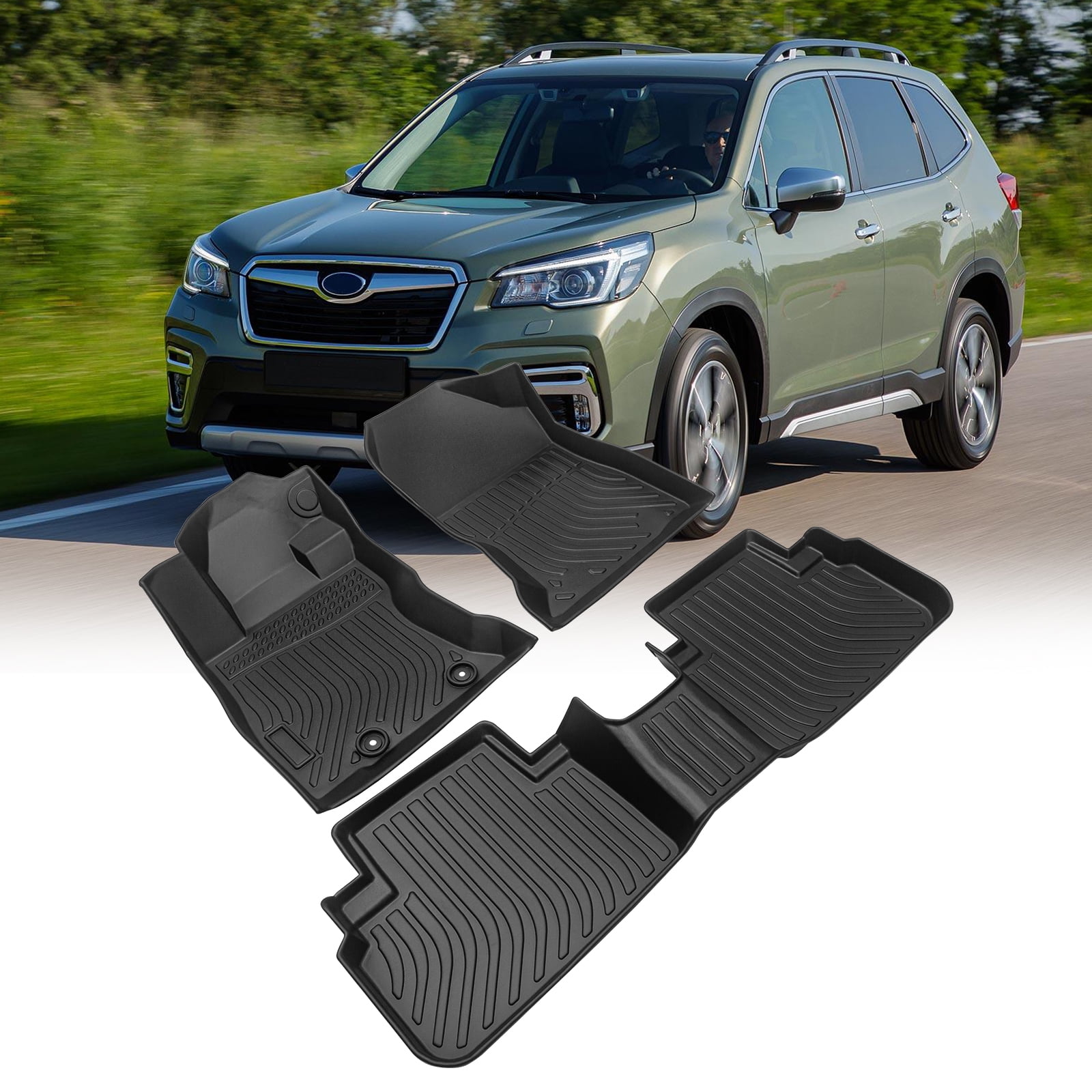 Custom Making Car Floor Mats for 2019-2023 Subaru Forester Black All ...
