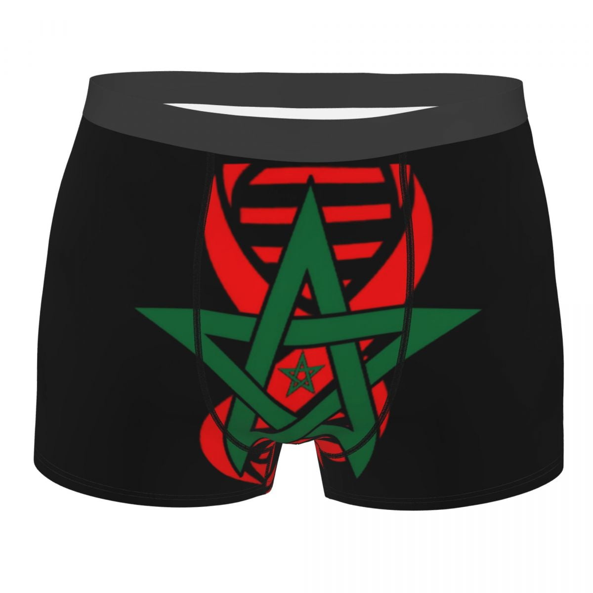 Custom Male Sexy The Flag Of Morocco Underwear Moroccan Patriotic Boxer ...