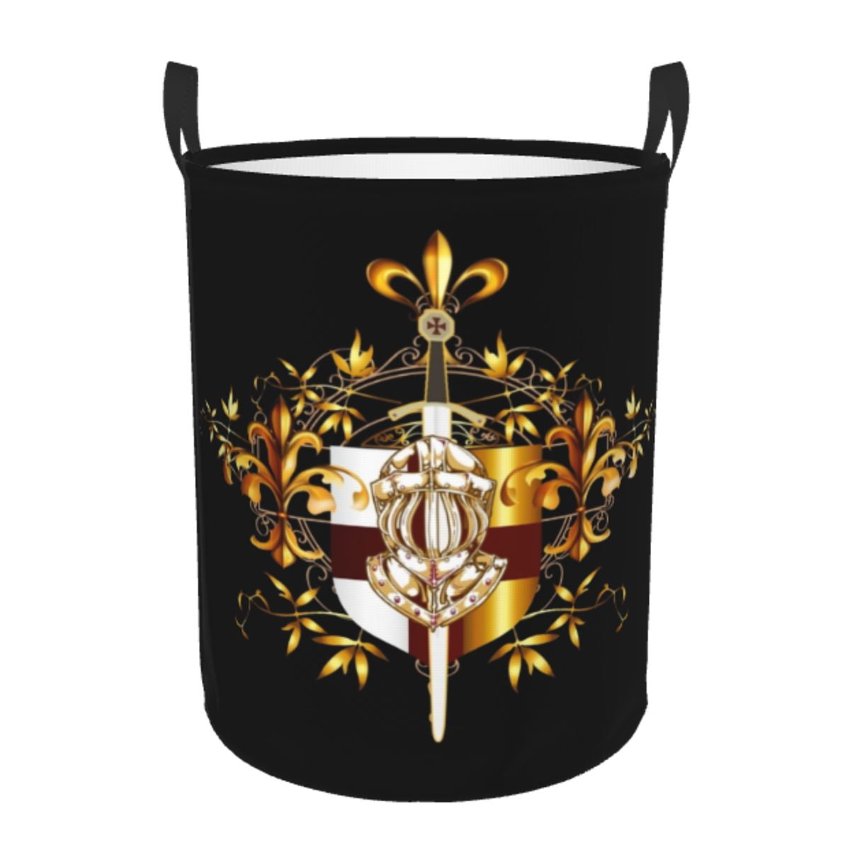 Custom Malta Knights Cross Laundry Hamper Large Storage Basket Knights ...