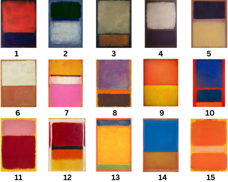 Custom Mark Rothko Canvas Wall Art, Choose one of from Rothko's 90 ...