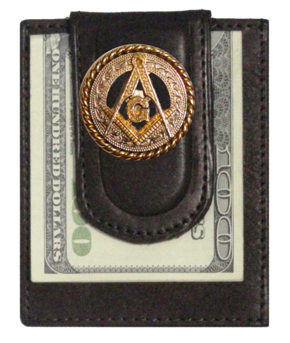 Custom Masonic Square and Compasses Paul and Taylor Money Clip Wallet ...