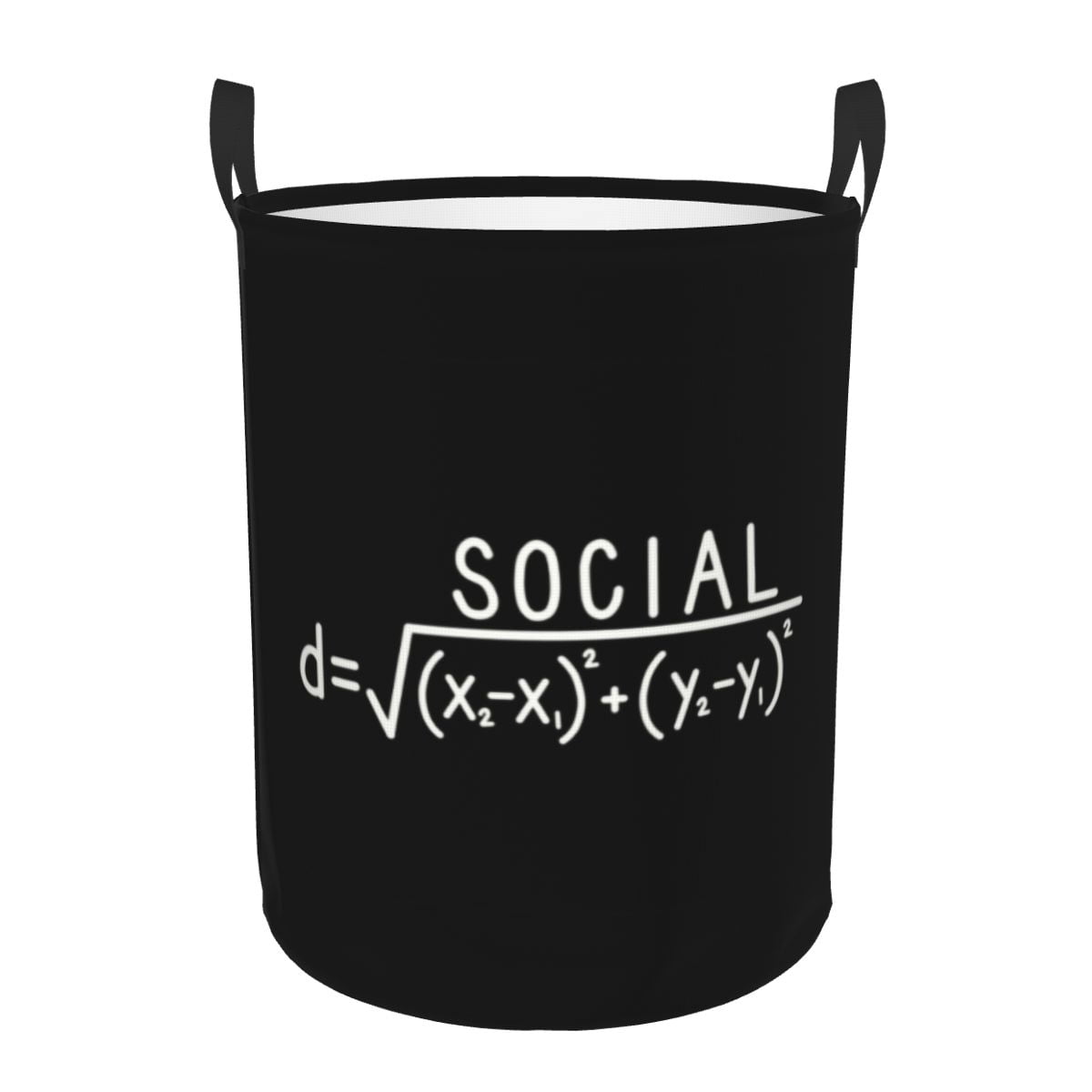 Custom Math Symbol Laundry Basket Collapsible Large Clothing Storage ...