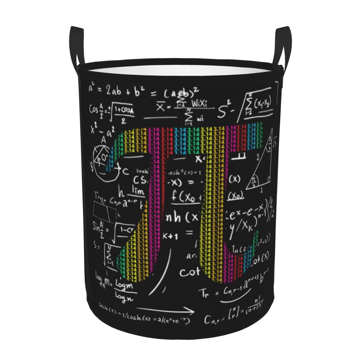 Custom Math Symbol Laundry Basket Collapsible Large Clothing Storage ...