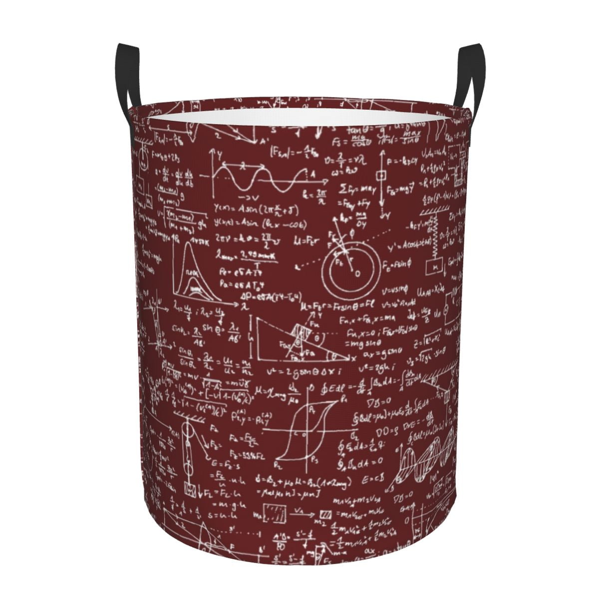 Custom Math Symbol Laundry Basket Collapsible Large Clothing Storage ...
