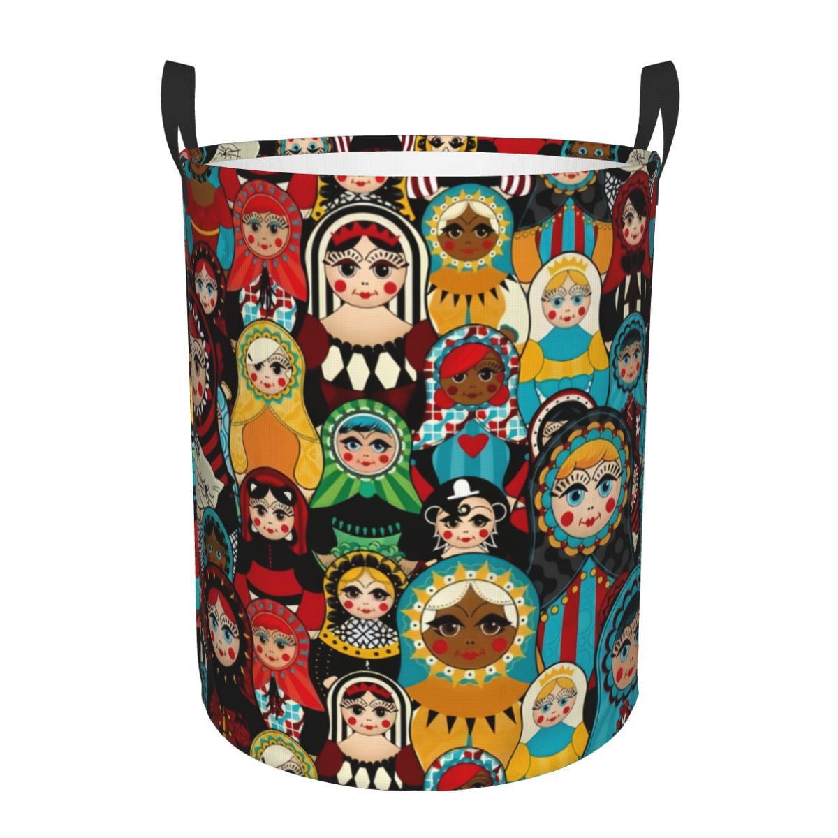 Custom Matryoshka Doll Russia Russian Folk Art Laundry Basket ...