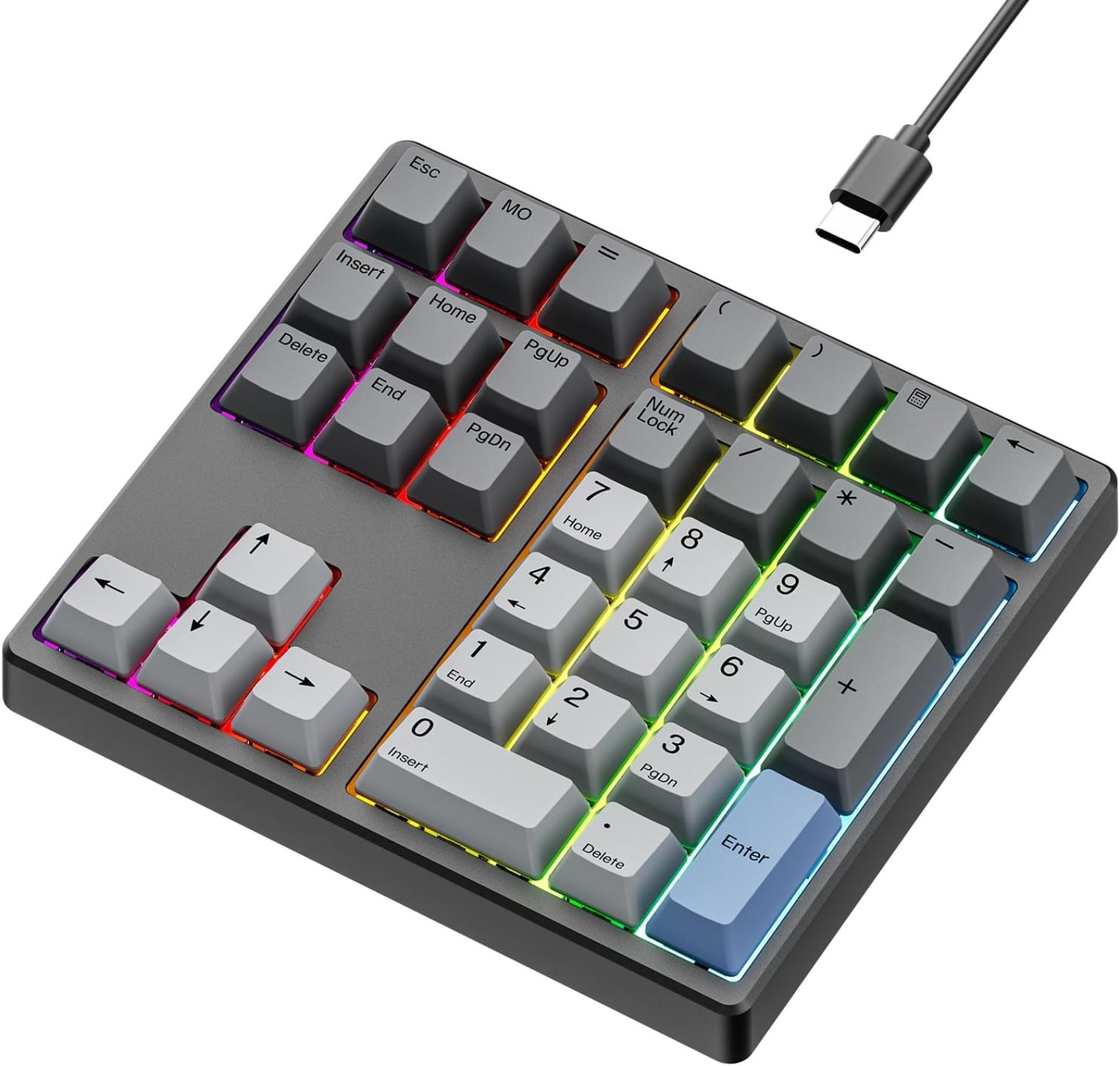 Custom Mechanical Number Pad, QMK/VIA ProgrammableHotSwappable Numpad34 ...