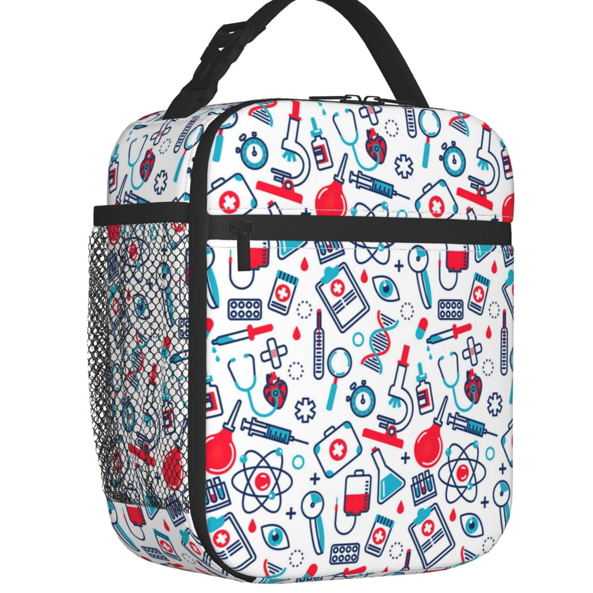 Custom Medical Nurse Lunch Bag Men Women Thermal Cooler Insulated Lunch ...