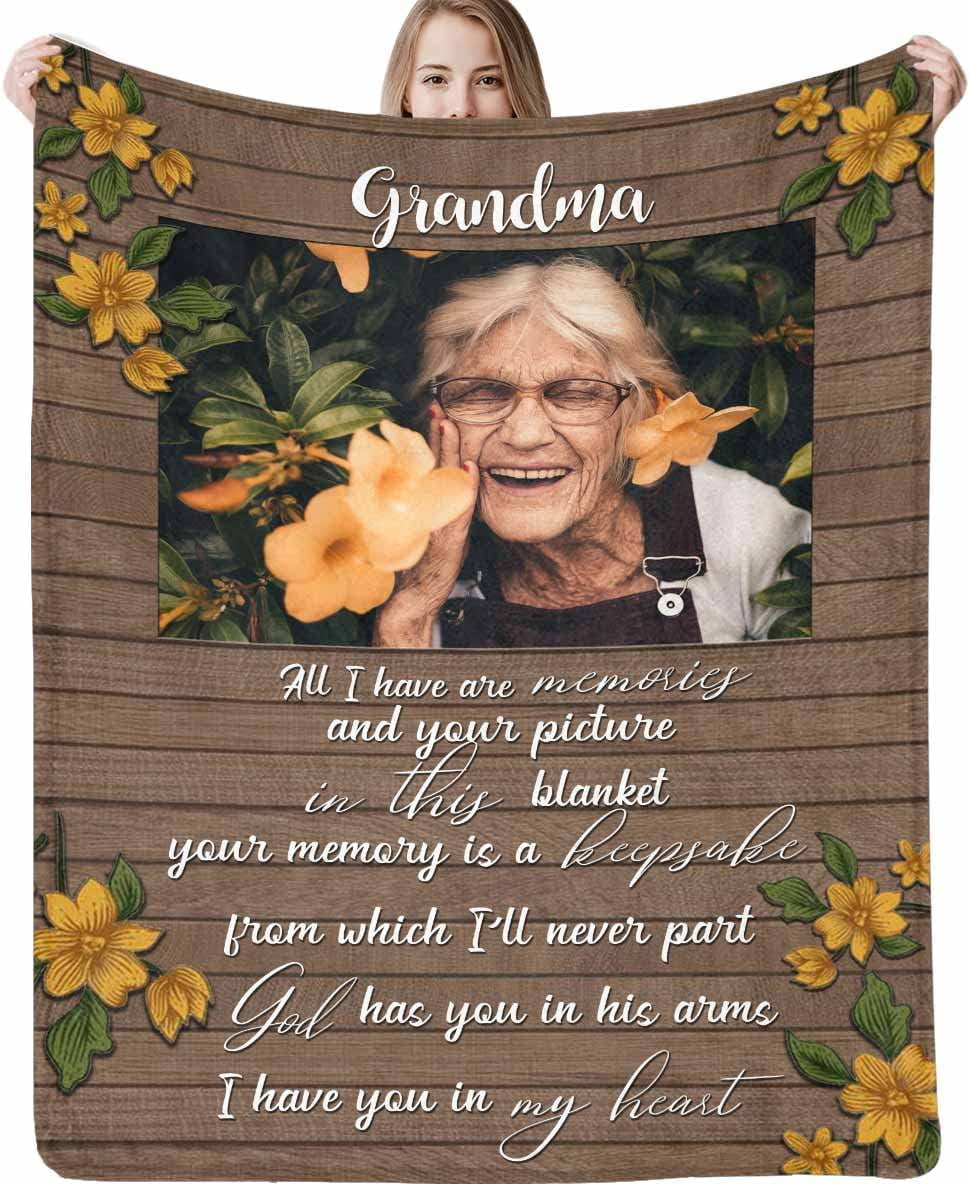 Custom Memorial Blanket for Loss of Loved One - A Letter from Heanven ...