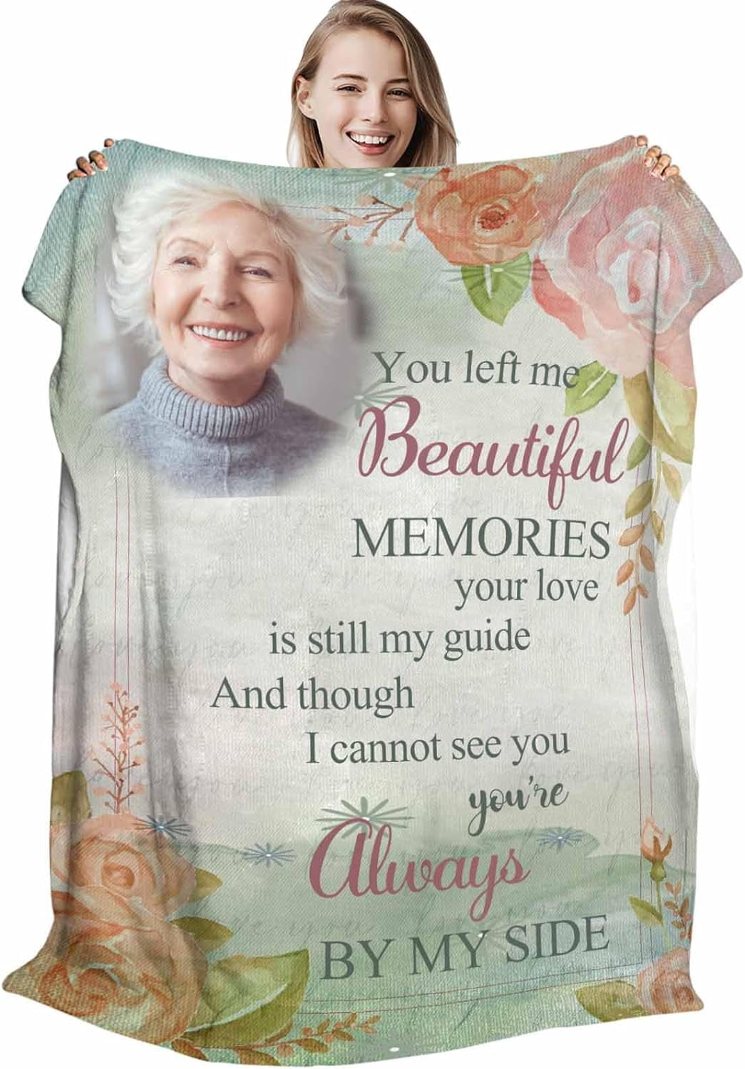 Custom Memorial Blanket for Loss of Loved One - A Letter from Heanven ...