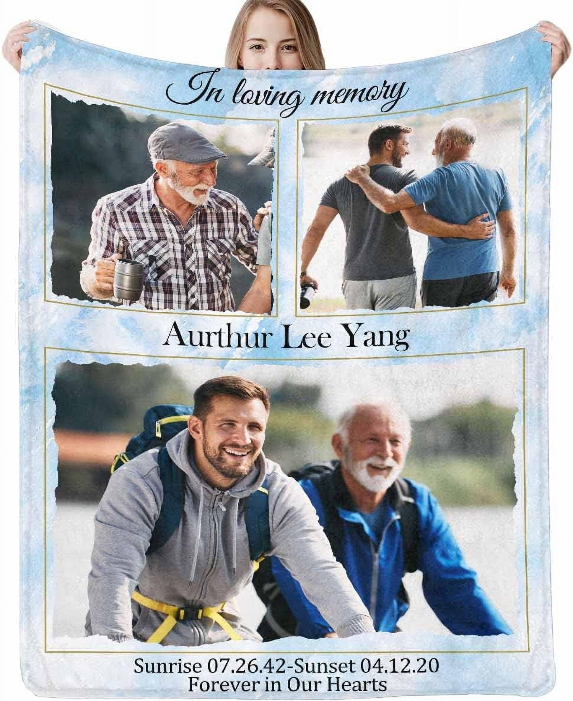 Custom Memorial Blanket for Loss of Loved One - A Letter from Heanven ...