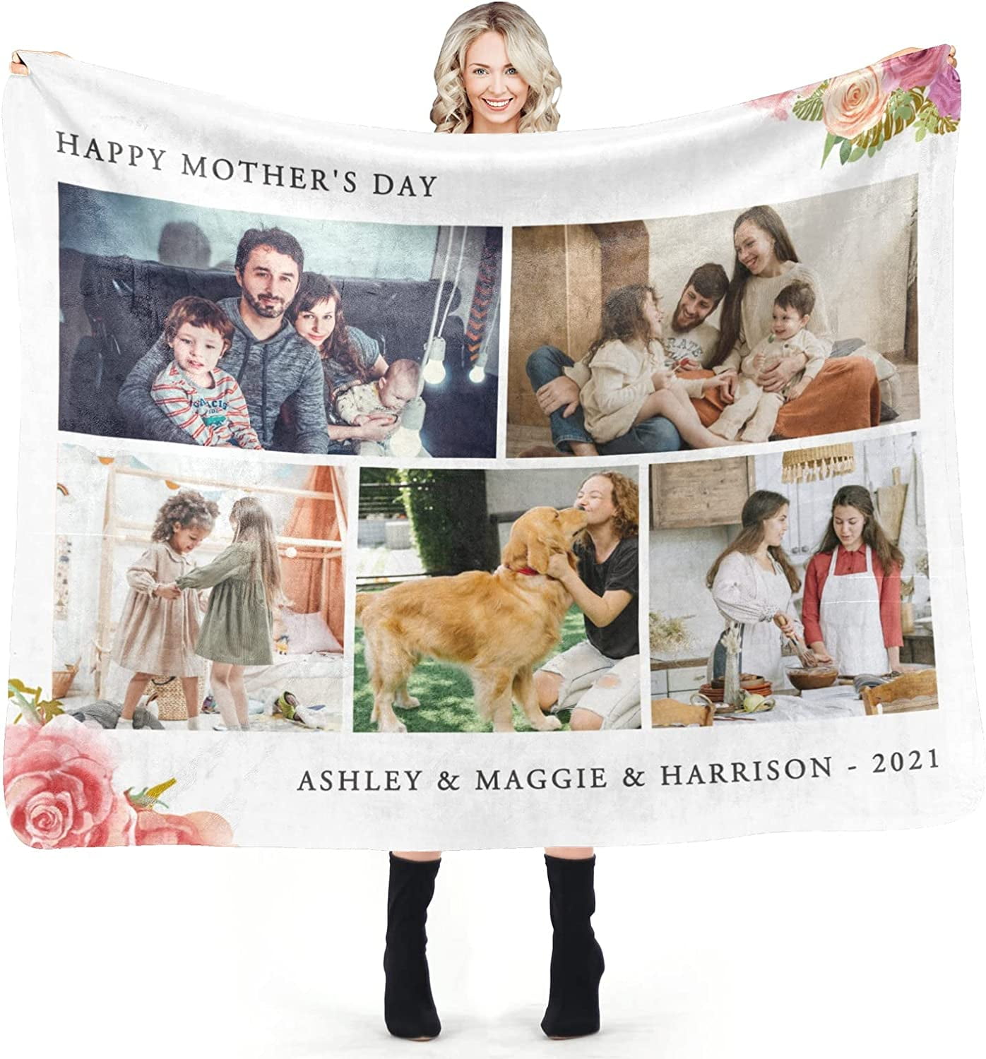 Custom Memorial Blankets with Photo Personalized in Loving Memory ...