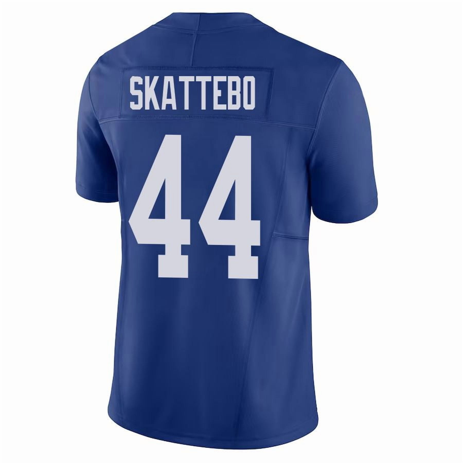 Custom Mens Short-Sleeved Tops Cam Skattebo 44 Royal Jersey Embroidered ...