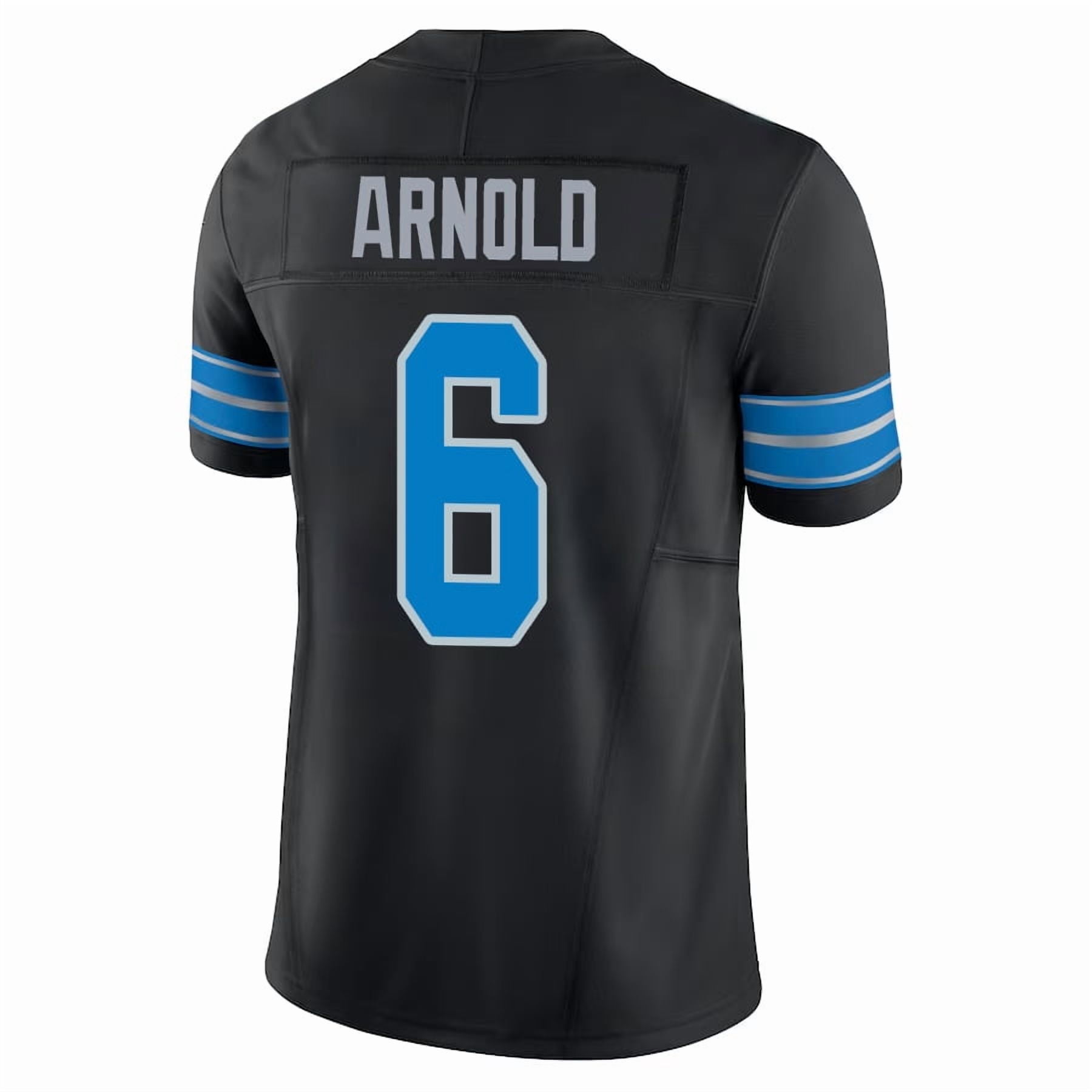 Custom Mens Short-Sleeved Tops Terrion Arnold 6 Black Jersey Embroidered Sports T-Shirts ...
