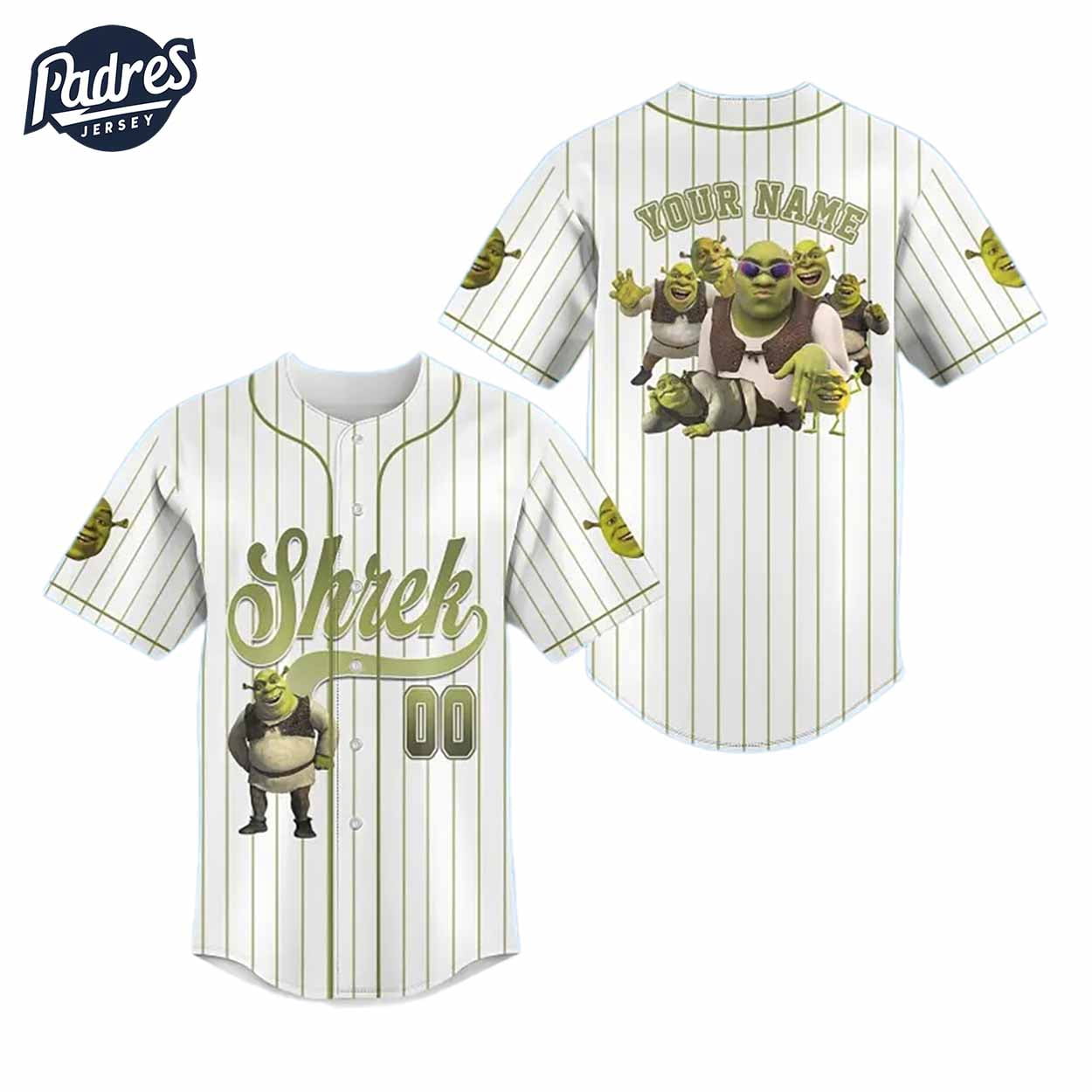 Custom Merry Christmas Shrek Baseball Jersey Outfit - Walmart.com