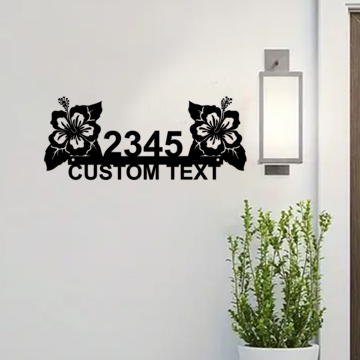 Custom Metal Address Sign House Number Sign Personalized House Number ...