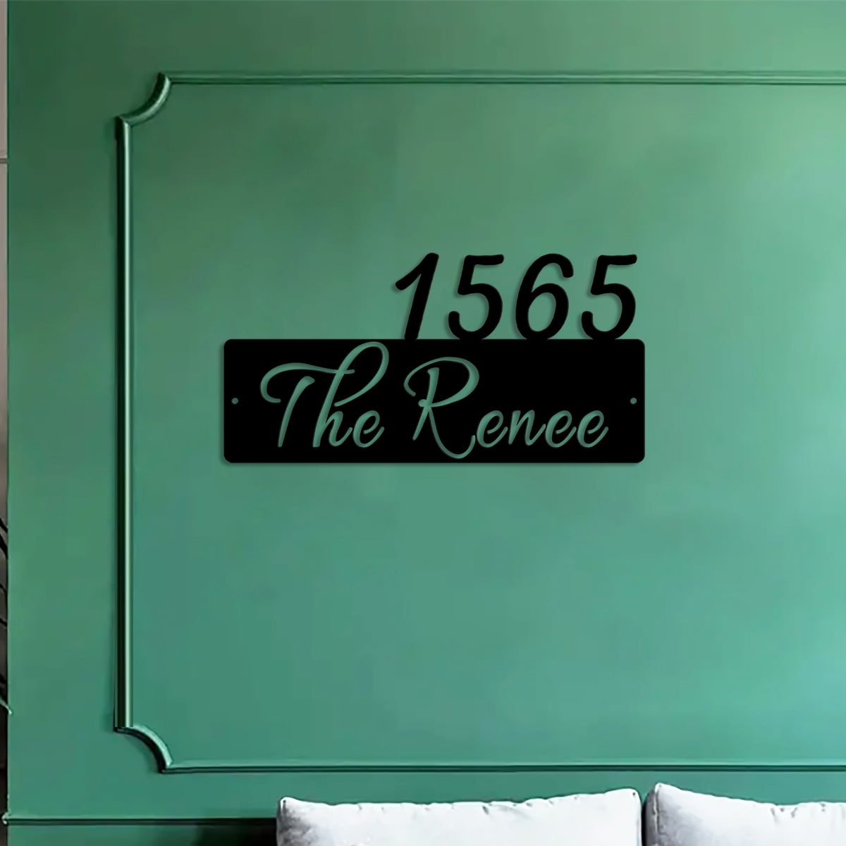 Custom Metal Address Sign Personalized Address Sign Custom House Number ...