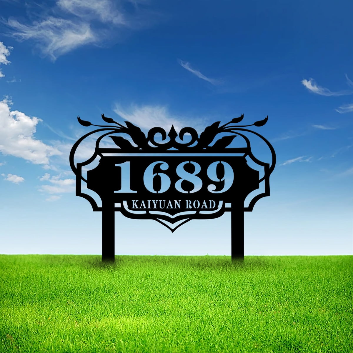 Custom Metal Address Stake,Address Sign with Stake,Personalized Garden ...