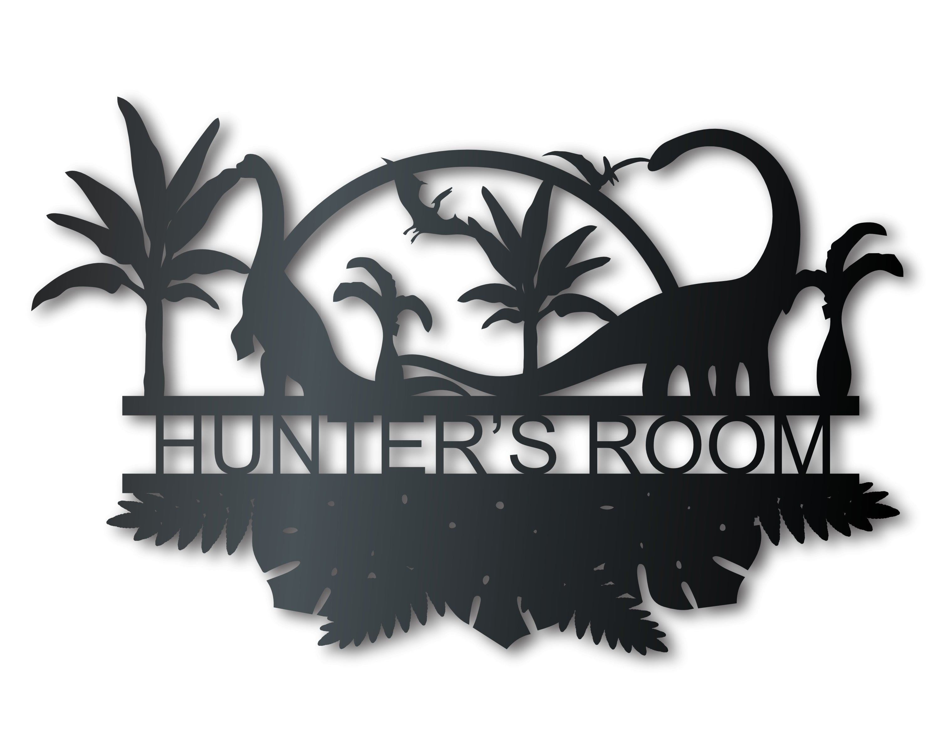 Custom Metal Brachiosaurus Wall Art - Metal Dinosaur Sign - 14 Color ...