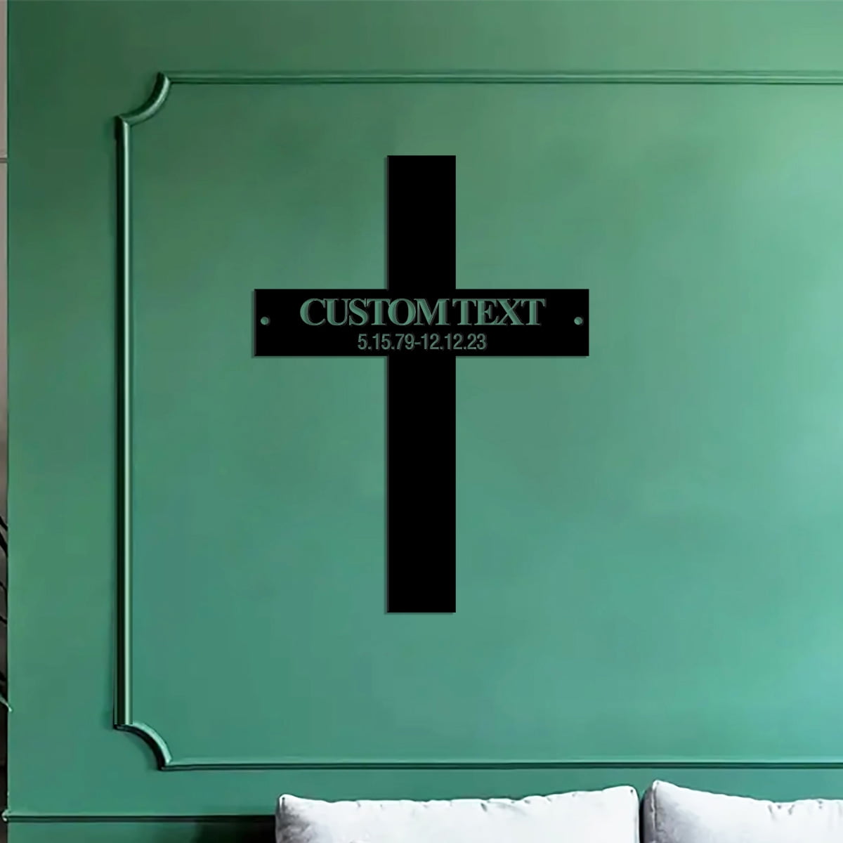 Custom Metal Cross Metal Sign Personalized Loss Of Loved One Garden ...